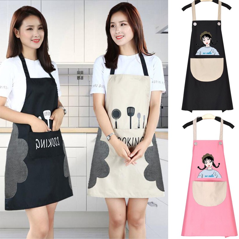 Apron Kitchen Oxford Cloth Water proof Oilproof Apron Restaurant ...