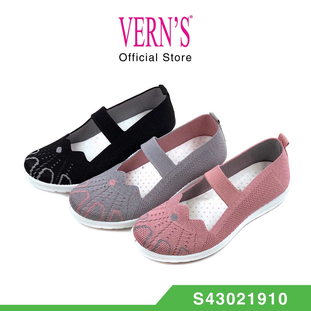 VERN'S Fashion Women Breathable Walking Pump Shoes (S43021910) | Shopee ...