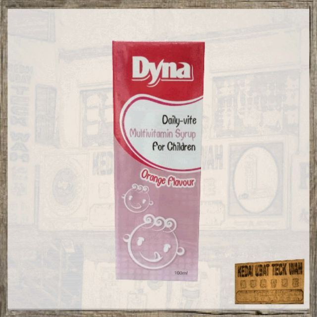 Dyna Daily-vite Multivitamin Syrup for Children orange flavour 100g ...