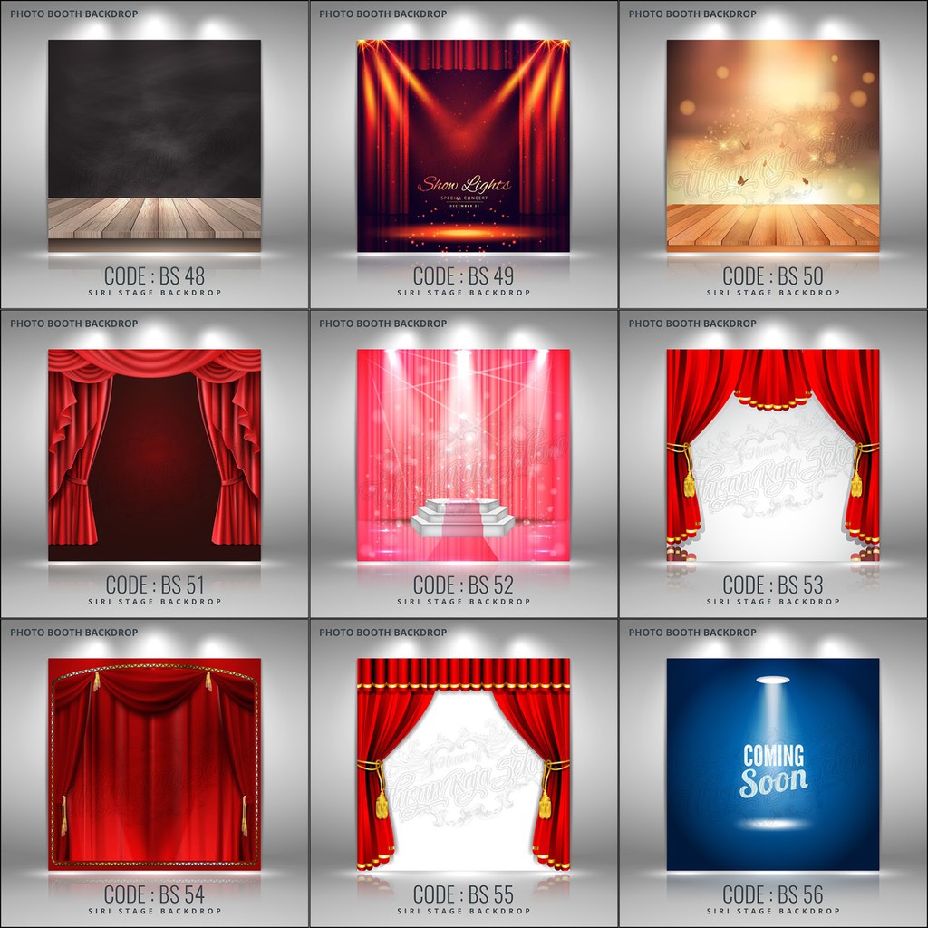 Backdrop Pentas atau stage Size 5' x 5' | Shopee Malaysia