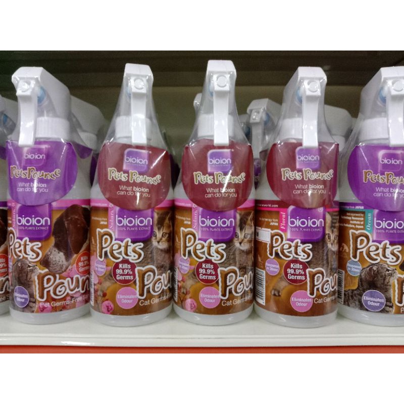 [Ready store] BIOION PETS POUNCE GERMS SPRAY SANITISER ( 500 ML ...
