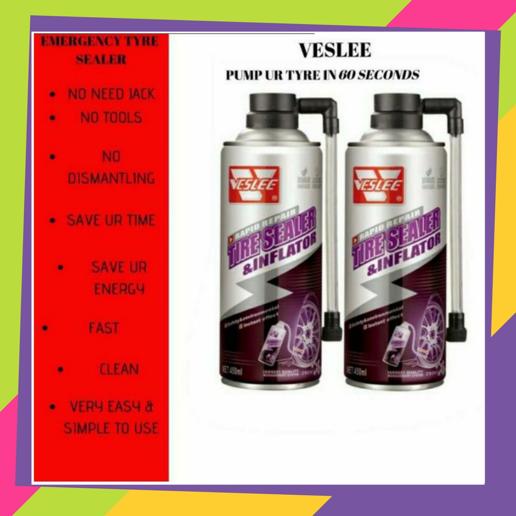 (Ready stock)Alat penampal tayar pancit-tire sealer&inflator- tidak ...
