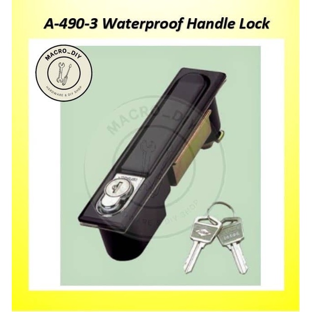 A-490 Waterproof Flush Handle Lock Panel Lock Switchboard Lock ...
