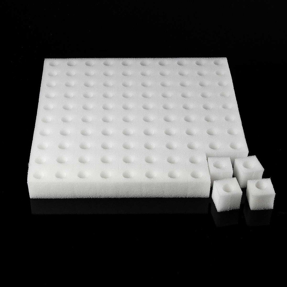 100 CUBES GERMINATION SPONGE FOR HYDROPONIC AND AQUATIC VEGETABLE ...