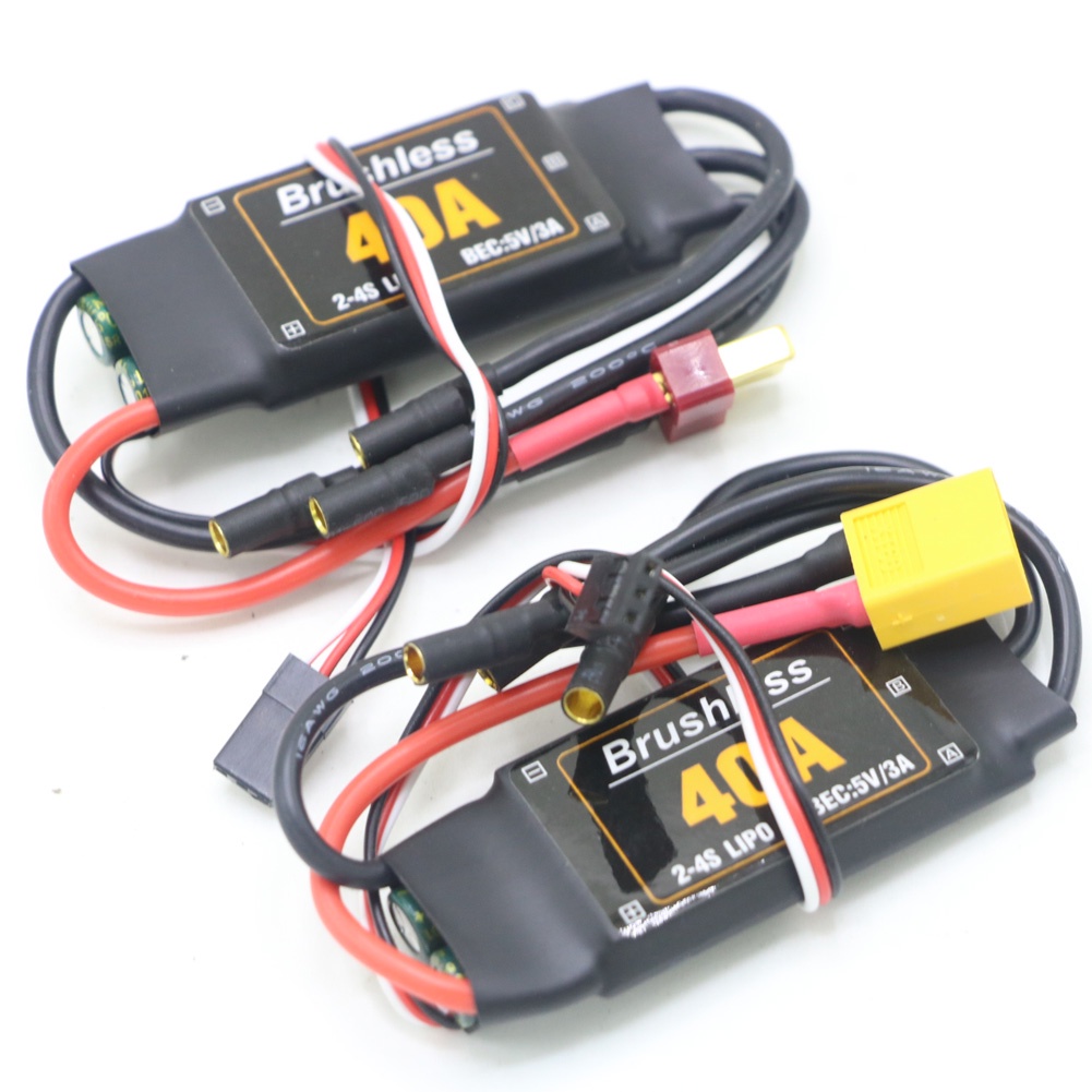 Brushless 40A ESC Speed Controler 2-4S With 5V 3A UBEC For RC FPV Quadcopter RC Airplanes ...