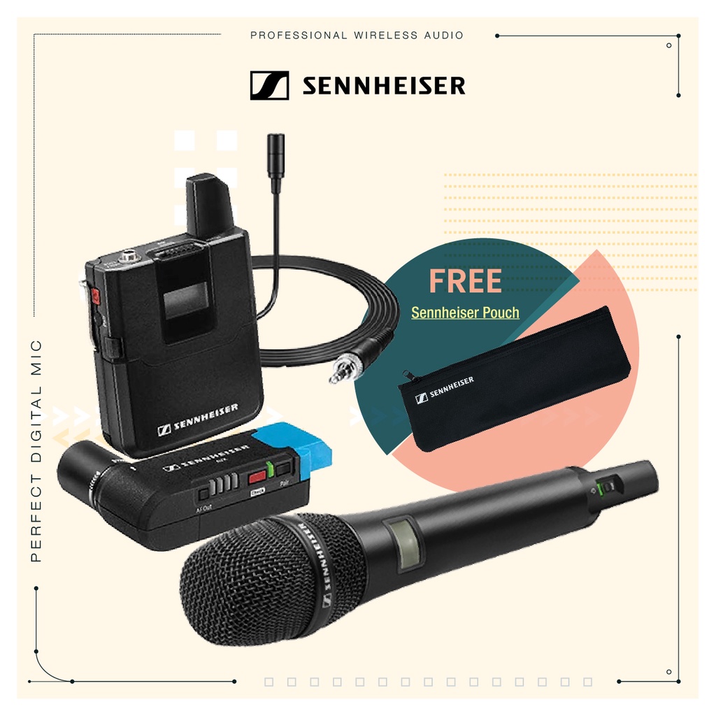 SENNHEISER AVX-Combo SET Digital Camera-Mount Wireless Combo Microphone System | Shopee Malaysia