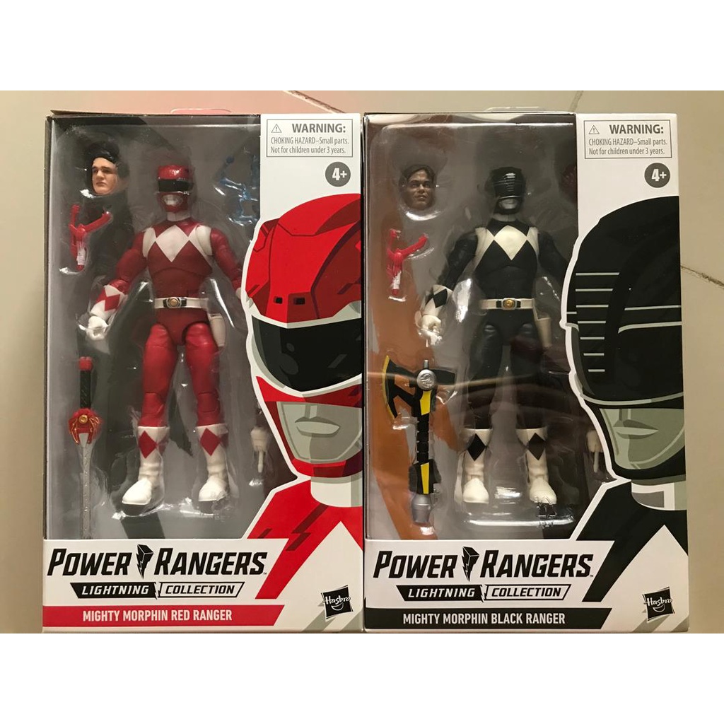 Hasbro Power Rangers Lightning Collection Mighty Morphin Black Ranger ...