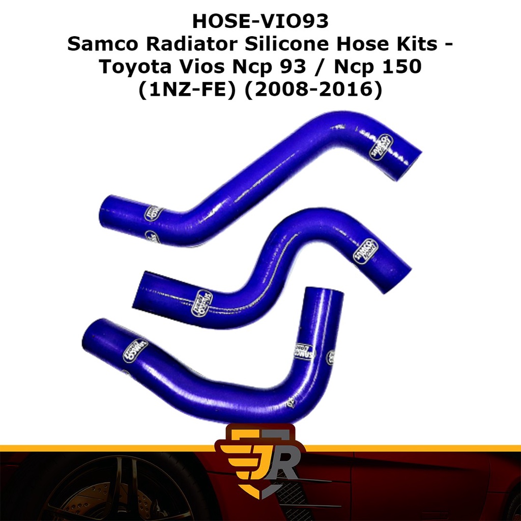 Samco Radiator Silicone Hose Vios 3 Pcs Toyota Vios Ncp 93 / Ncp 150 ...