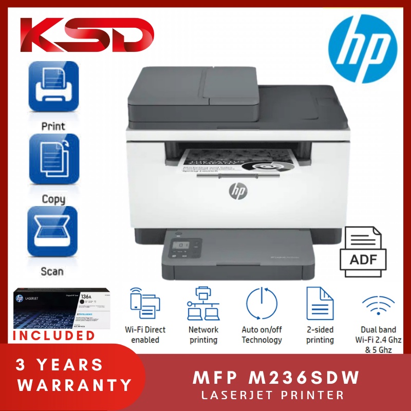 HP LaserJet MFP M236sdw Printer | Shopee Malaysia