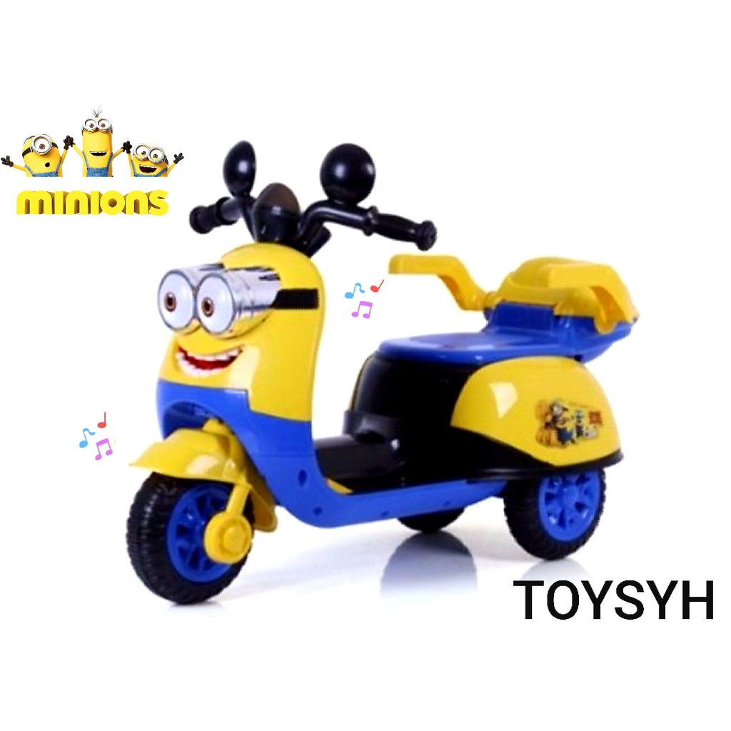 SYH Battery Operated Minion Ride On Motorcycle With Mp3,USB,Music Story ...