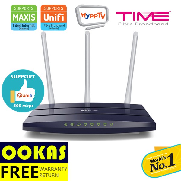 TP-LINK Ultimate 450Mbps Wireless N Gigabit Unifi Router TL-WR1043N ...