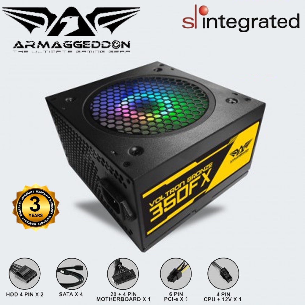 Armaggeddon VOLTRON BRONZE 235FX/350FX Power Supply With 120mm [Non RGB] Fan | Shopee Malaysia