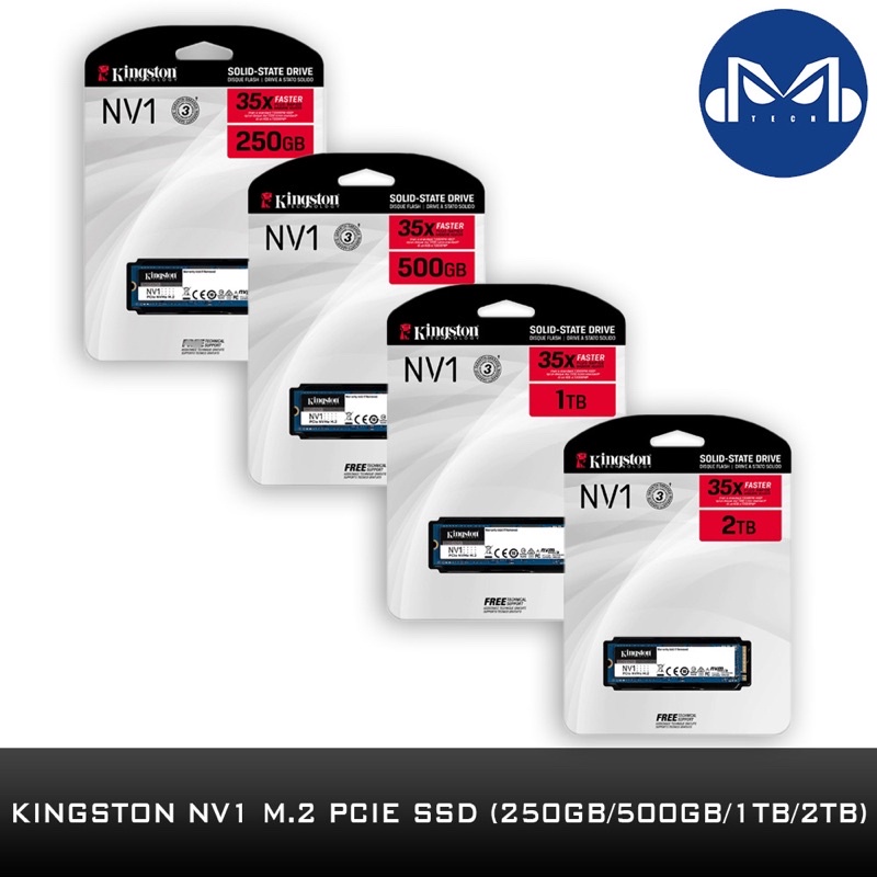 KINGSTON NV1 / NV2 / KC3000 SNVS M.2 2280 NVME PCIE GEN 3 X 4 3D NAND ...