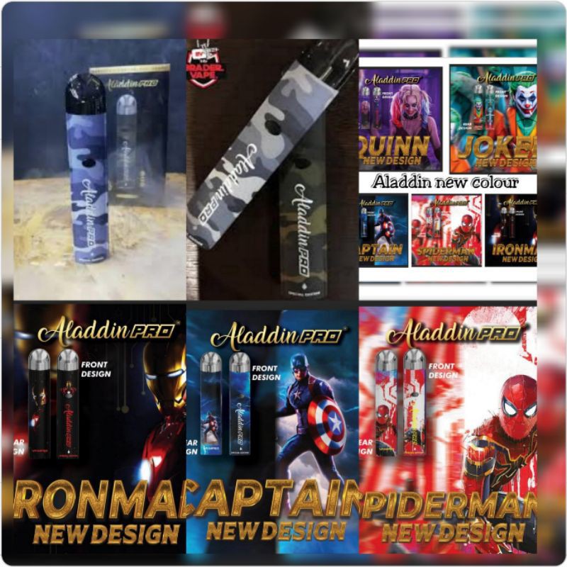 Pod aladdin pro aladdin pro pod joker quinn iron captain spider man ...