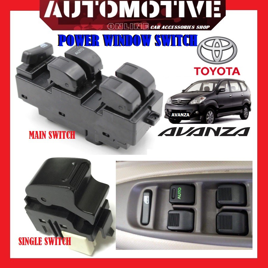 Toyota Avanza Power Window OEM Power Window Main Switch And Single ...