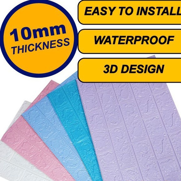 HOT SELLING 3D BRICK FOAM WALLPAPER SELF ADHESIVE FORMALDEHYD 70x38CM ...