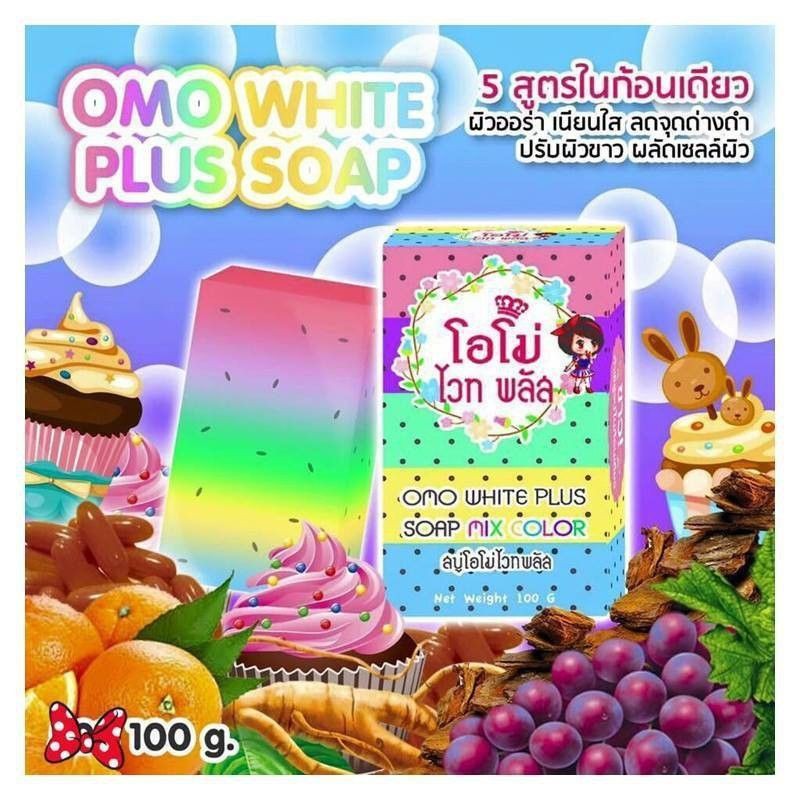 Omo Thailand White Plus Soap Mix Color (100g) | Shopee Malaysia