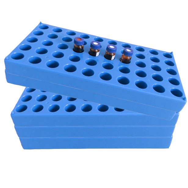 Vial Rack Single Holds 50 Standard 12 mm 2 mL vials Stackable Tube Rack ...