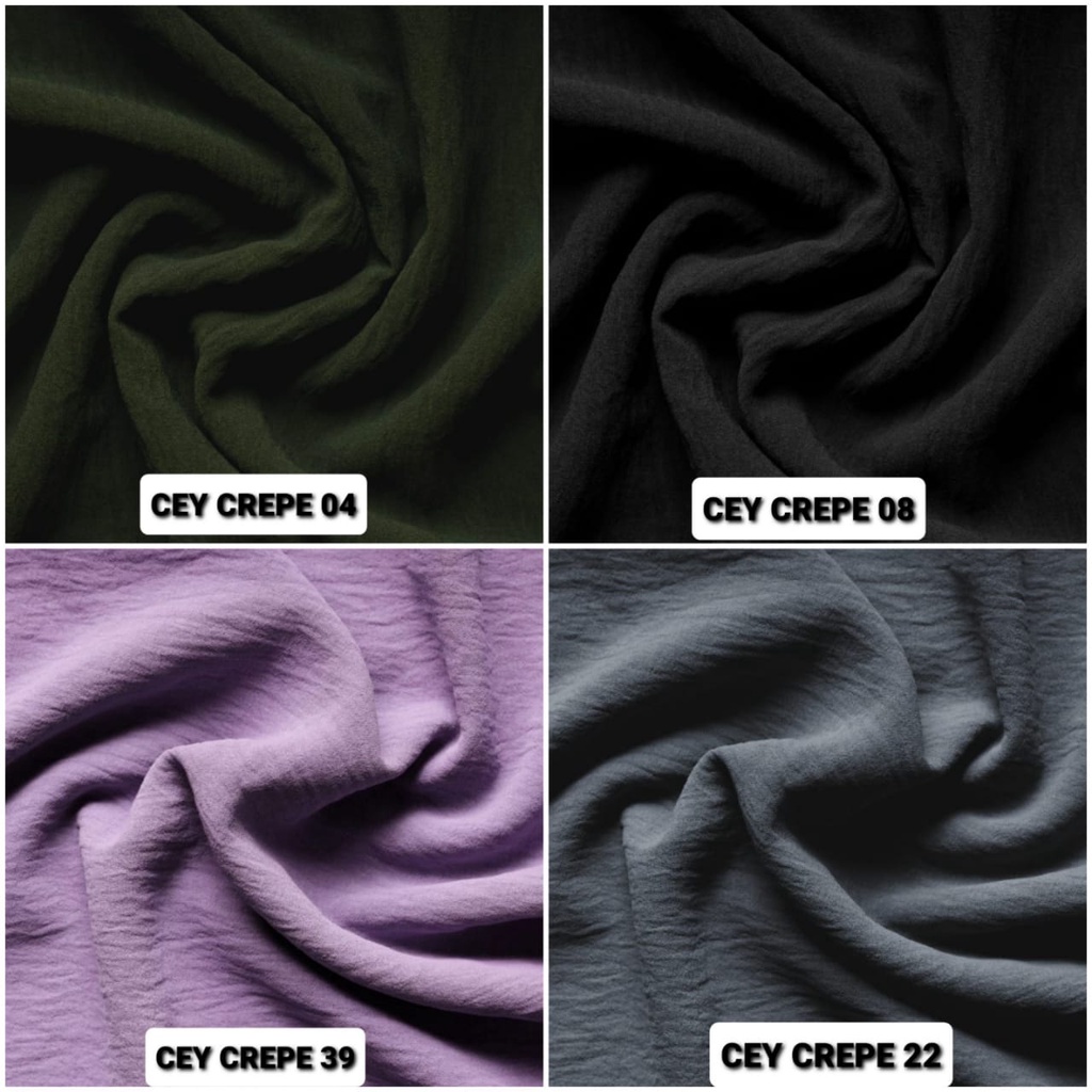 🔥 🔥 CRUSH CEY CREPE KAIN PASANG ( BIDANG 60' /0.5 METER) 🔥 🔥(CC04 ...