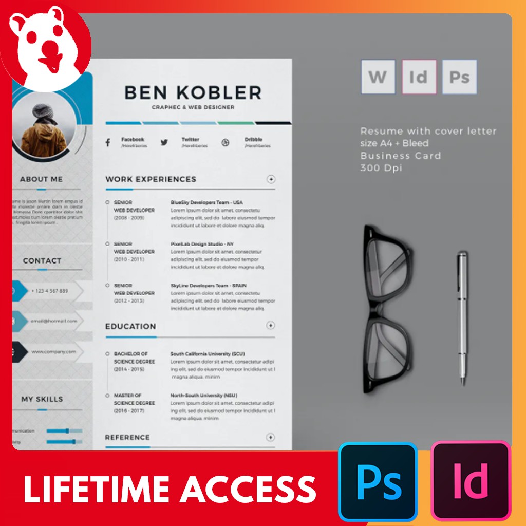 Resume - Graphic Templates/Print Templates | Shopee Malaysia