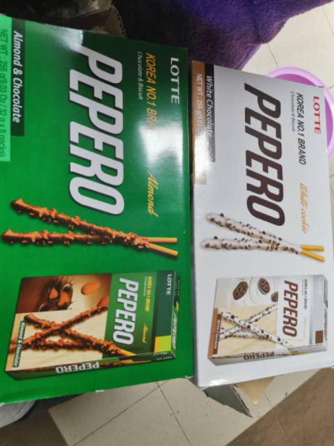 Lotte Pepero Almond Assorted Favour Big Pack 32/256G White Cookie ...