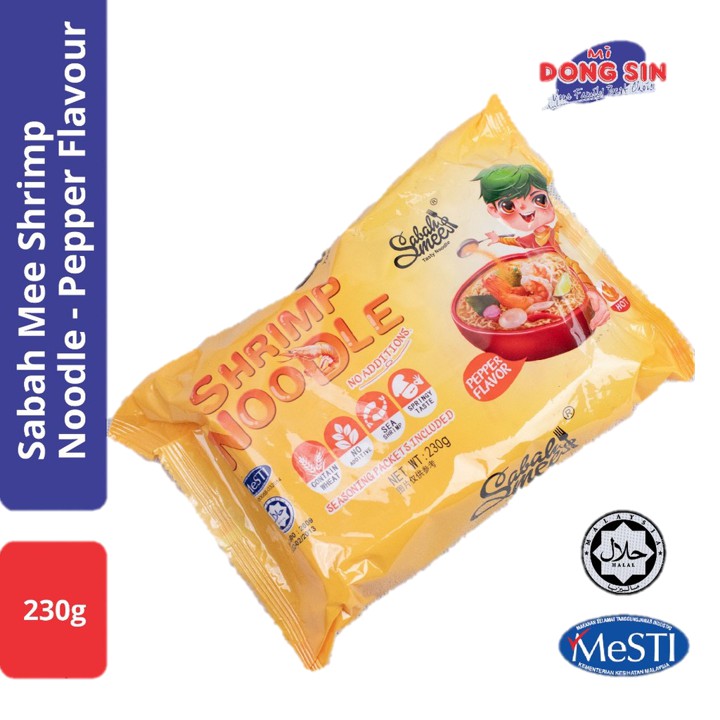 [Sabah] Dong Sin Mee Shrimp Noodle Pepper Flavour (230g) | Shopee Malaysia
