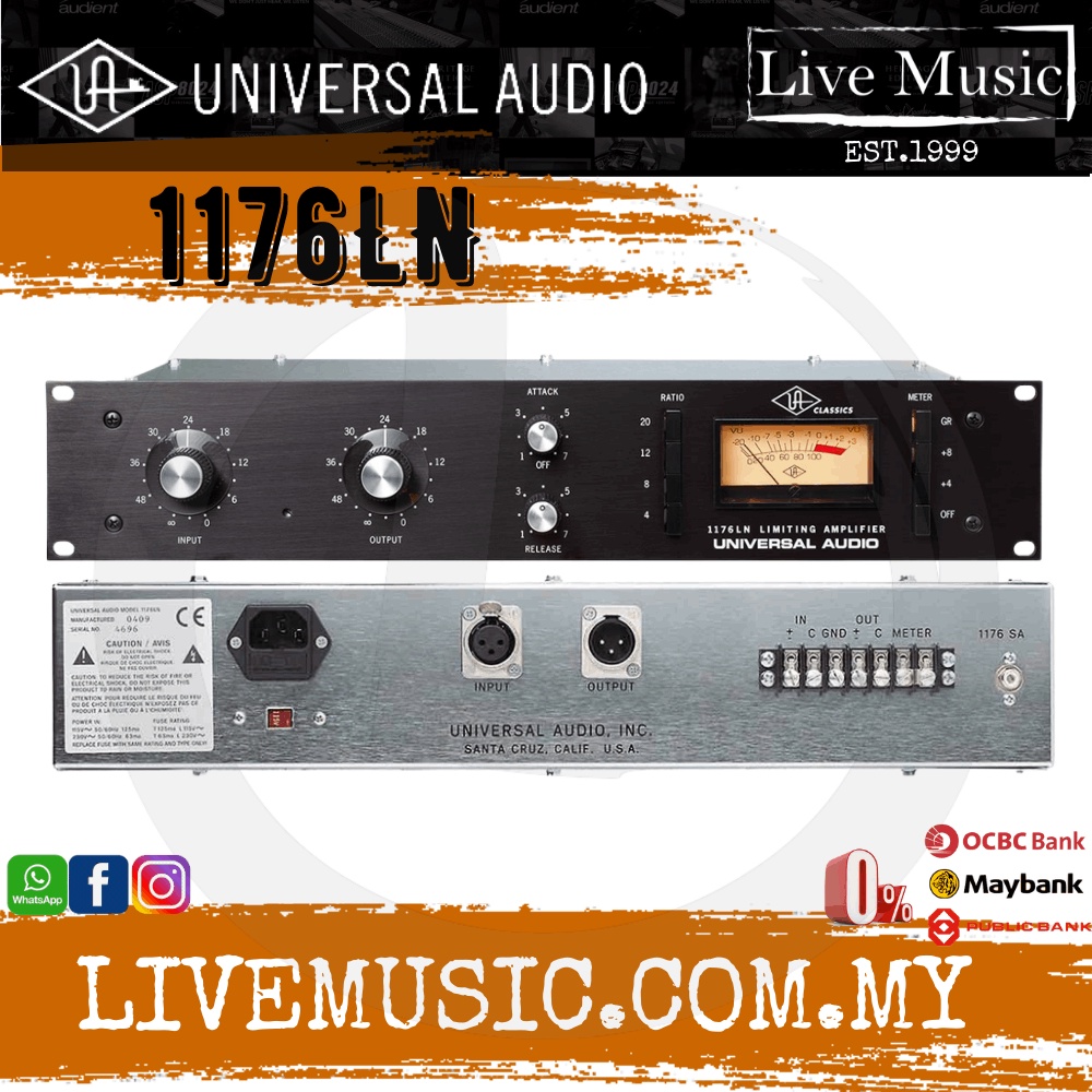 Universal Audio 1176LN Classic Limiting Amplifier ( 1176 LN / 1176-LN ...