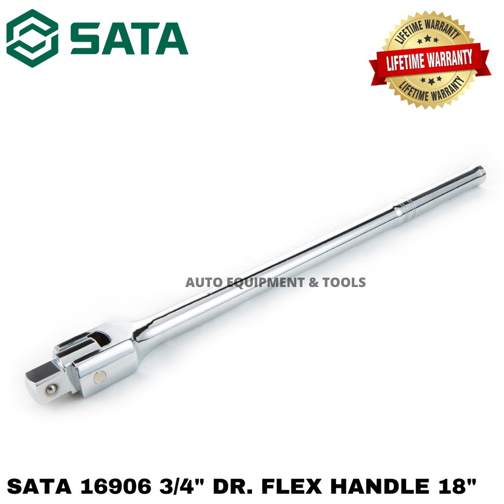 SATA 16906 3/4" DR. FLEX HANDLE 18" / BREAKER BAR / FLEXIBLE HANDLE ...