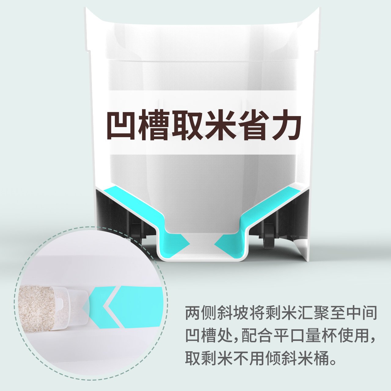 Τ☾ noodle bucket stainless steel rice bucket sealing rice bucketInsect ...