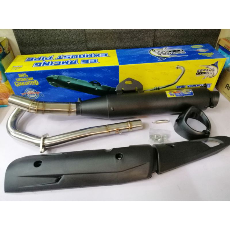 OPEN EXHAUST PIPE RACING E6 35MM/32MM V5 Y15ZR Y15 ESPADA LC135 OPEN ...