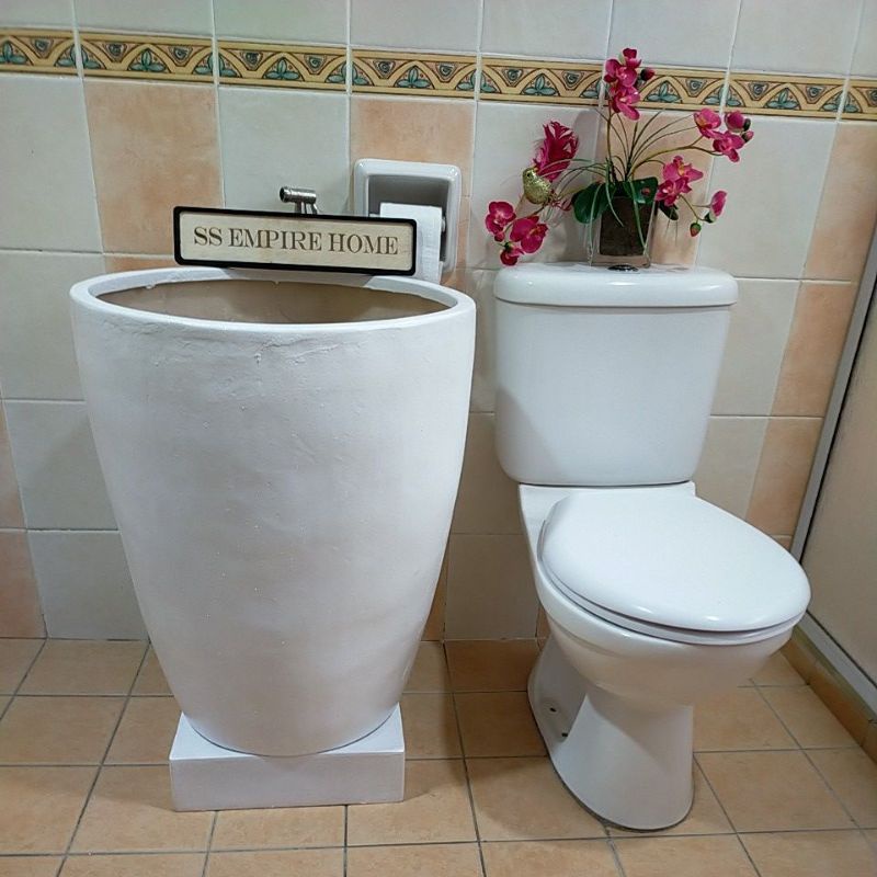 Tempayan TP3 Large Fiberglass White Tangki Simpanan Air Bathtub Tong ...