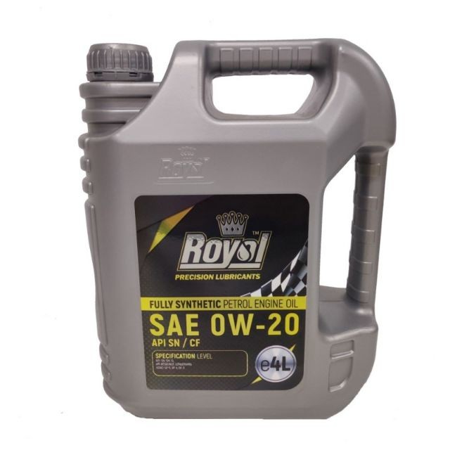 Royal Fully Synthetic Petrol Engine Oil SAE 0W-20 API SN/CF 4L | Shopee ...