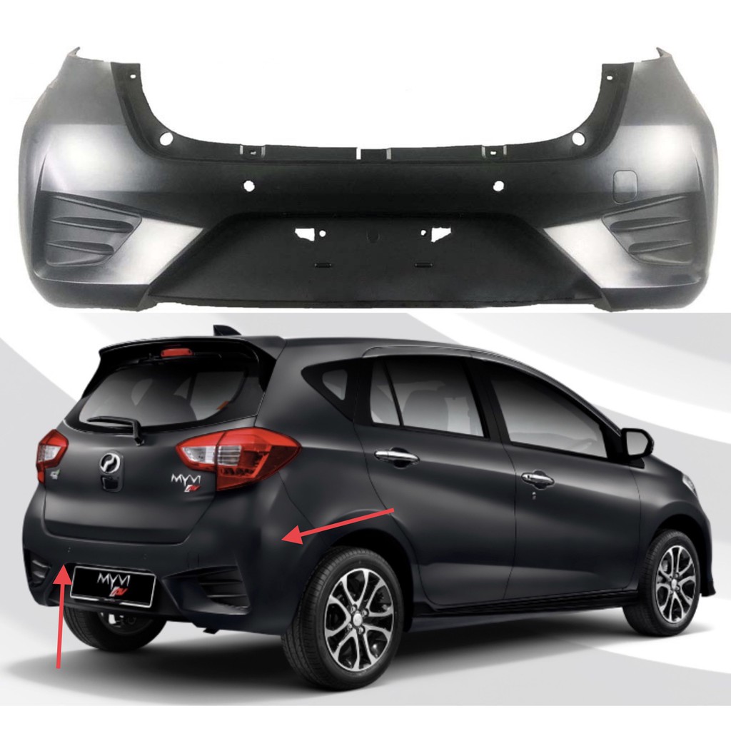 PERODUA MYVI (2018) - REAR BUMPER (NEW) | Shopee Malaysia