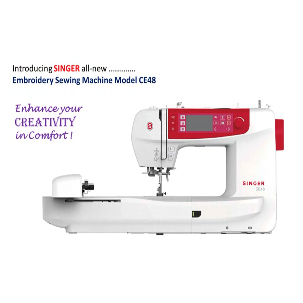 SINGER CE48 COMPUTERIZED SEWING AND EMBROIDERY MACHINE ELEGANCE ...