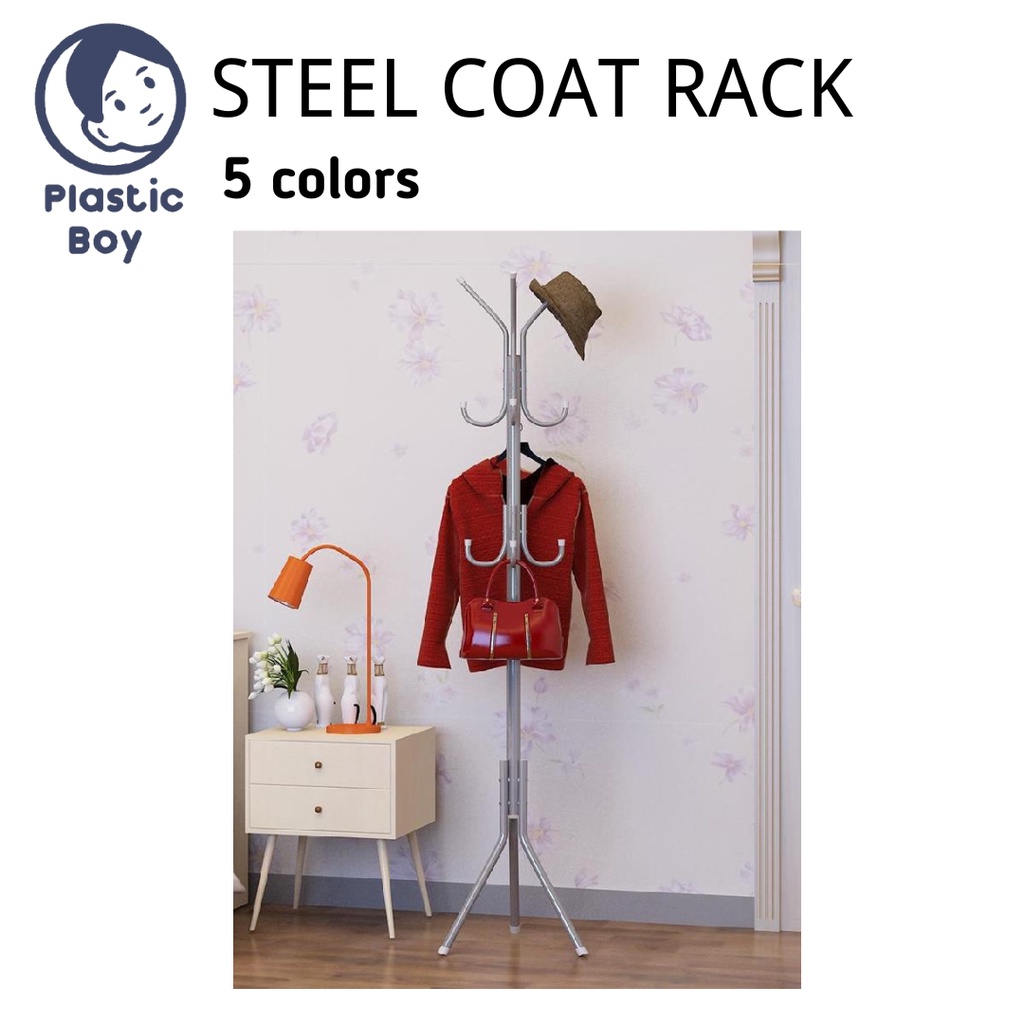 Rak Kot Keluli/ Steel Coat Rack Simple decorative hook stand coat ...
