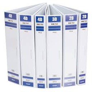 PVC white ring file 2D ring file/Office documentary file | Shopee Malaysia