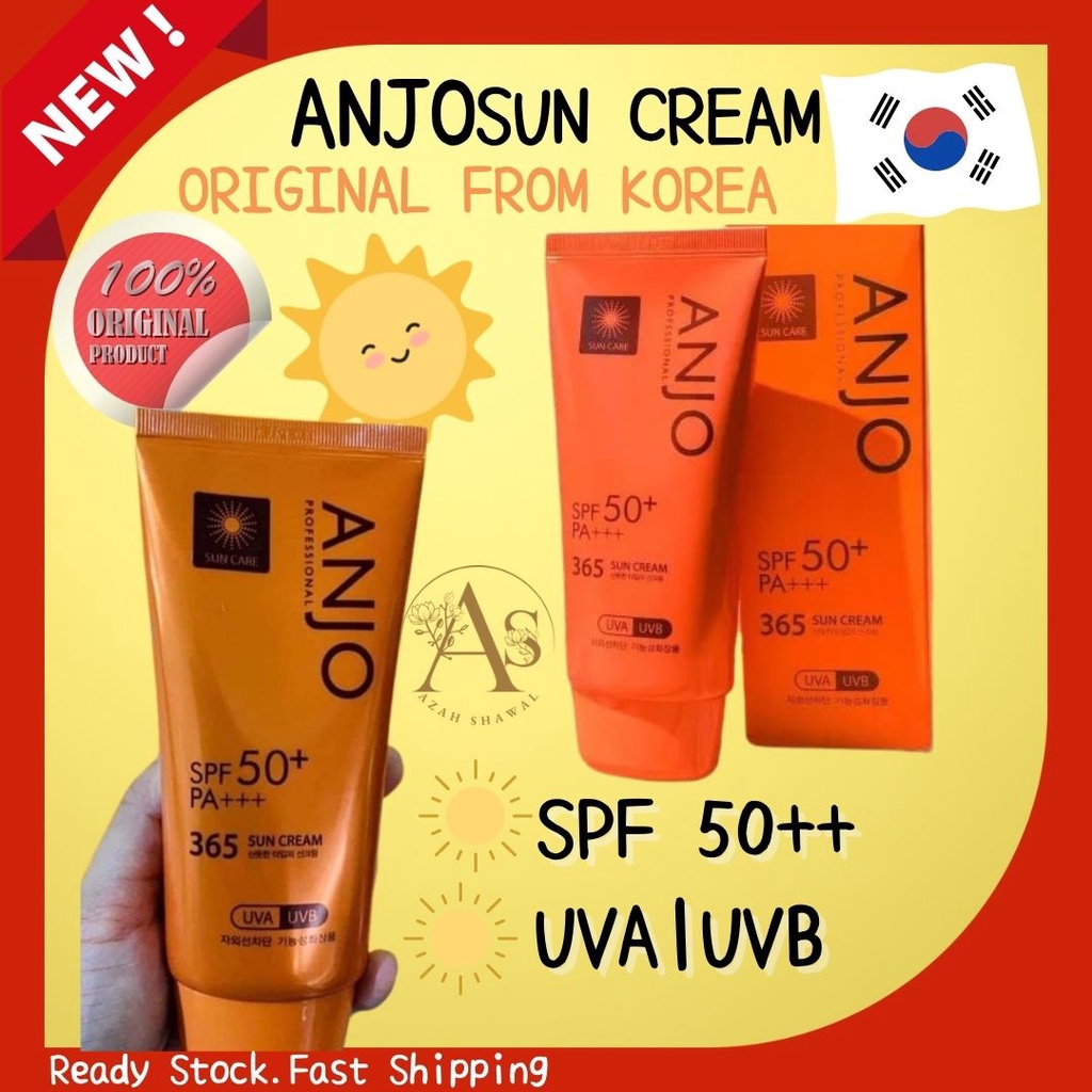 Anjo professional sunscreen spf 50+ pa+++ 50ml Ready Stock | Shopee ...