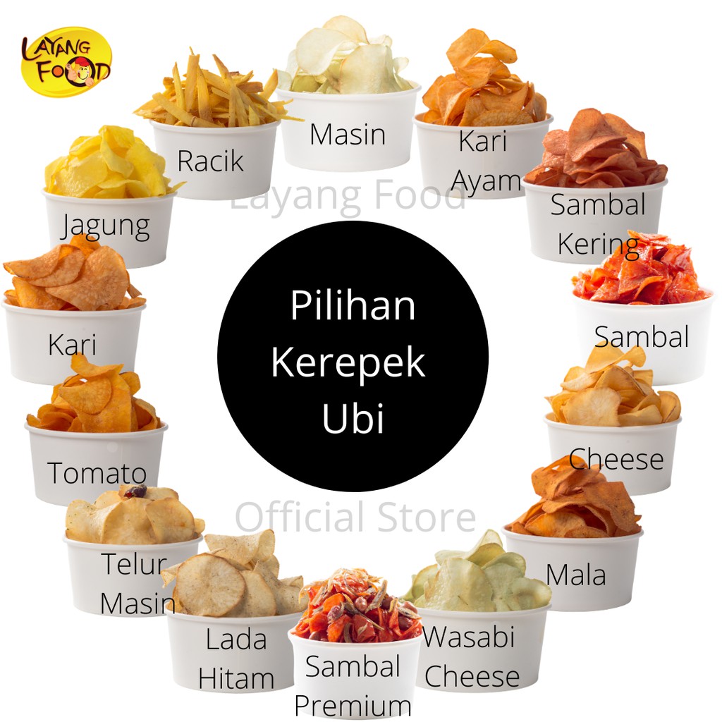 [Layang Food] Kerepek Ubi Pelbagai Perisa / Cassava Chip Various ...