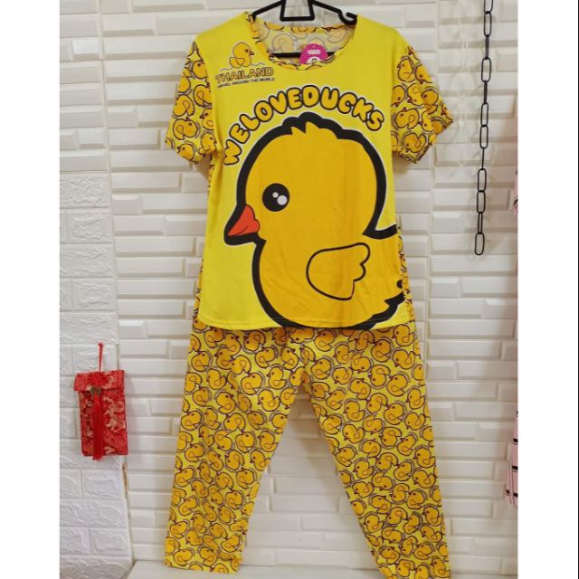 Yellow Duck Pyjamas ( Whole Set ) | Shopee Malaysia