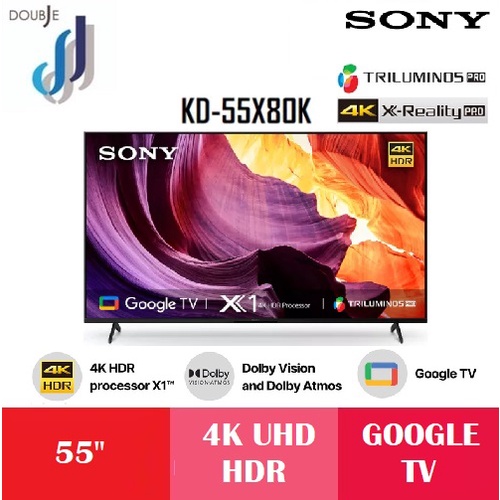 Sony 55" X80K KD-55X80K 4K Ultra HD | High Dynamic Range (HDR) | Smart ...