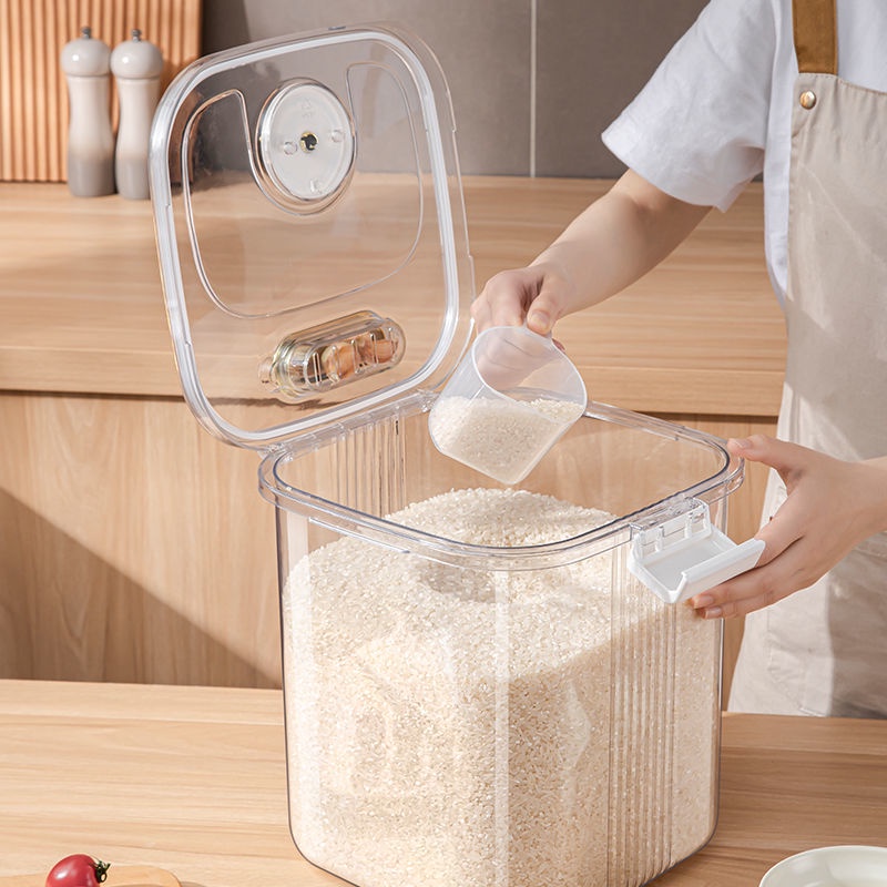 5/10kg Rice Bucket Home Kitchen Insect Control Moisture-proof Sealed ...