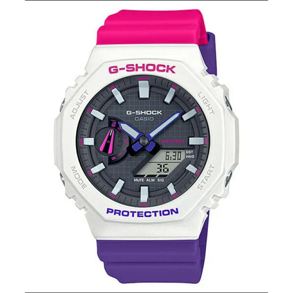G Shock GA 2100 Purple Pink Retro Style gshock purple pink jam gshock ...