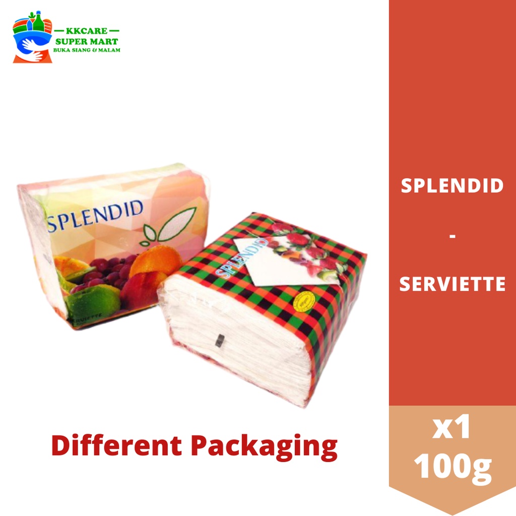 Splendid - Serviette / Different packaging -100g | Shopee Malaysia