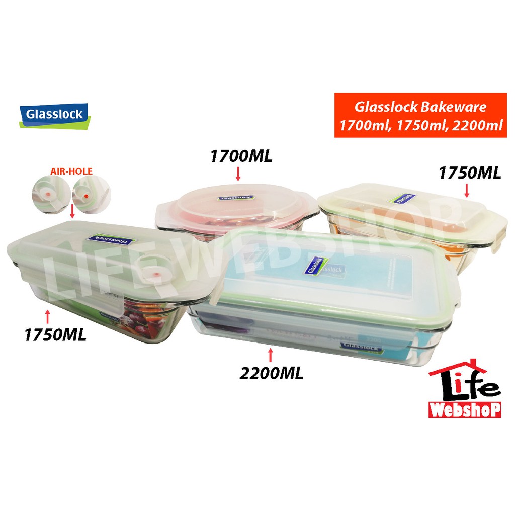 GLASSLOCK BAKEWARE FOOD CONTAINER | Shopee Malaysia