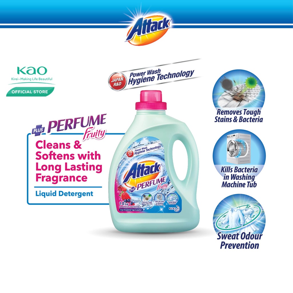 ATTACK Liquid Perfume Detergent Fruity (LATPJ) - 1.8kg | Shopee Malaysia