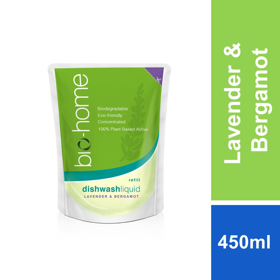 bio-home Dishwashing Liquid Refill Lavender & Bergamot 450ml | Shopee ...