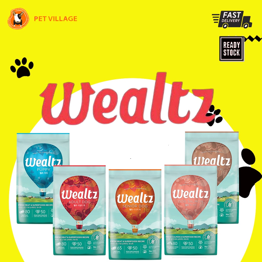 WEALTZ Dog Food(Puppy/Adult/Senior/Duck/Salmon) 6kg(300g x 20EA) Salmon | PGMall