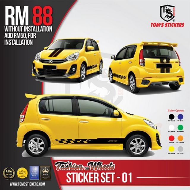 Sticker Myvi is rated the best in 08/2024 - BeeCost