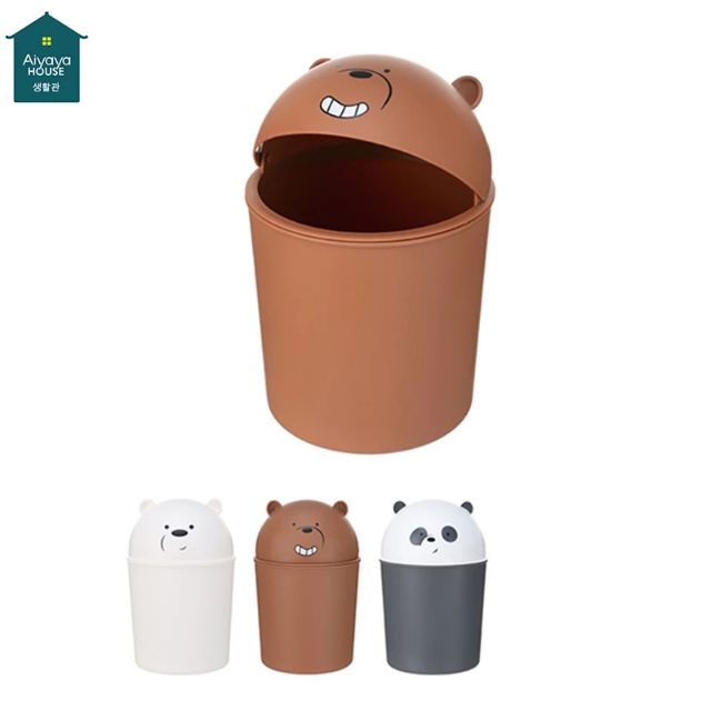 We Bare Bear Cute Small Dustbin | Shopee Malaysia