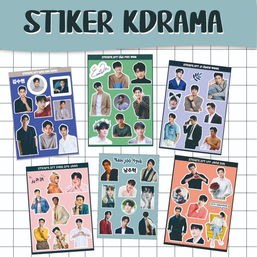 Oppa Charactic Stickers Cha Eun Woo Kim Soo Hyun Nam Joo Hyuk | BeeCost
